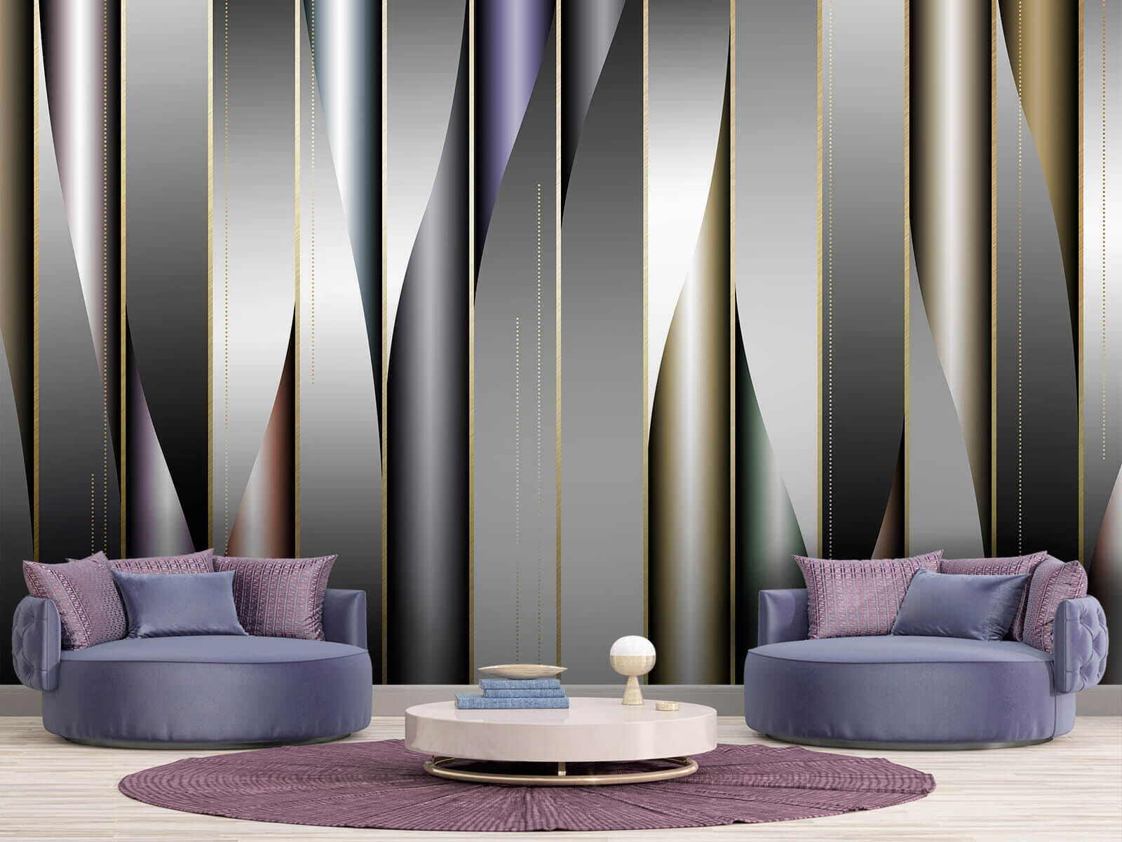 Wall Mural Photo Wallpaper Abstraction, spiral columns Nr. u79536 | Uwalls