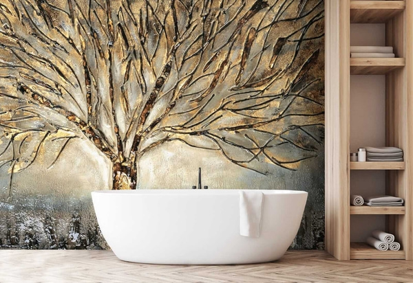 Waterproof wallpaper for bathroom, buy bathroom design wallpapers in ...