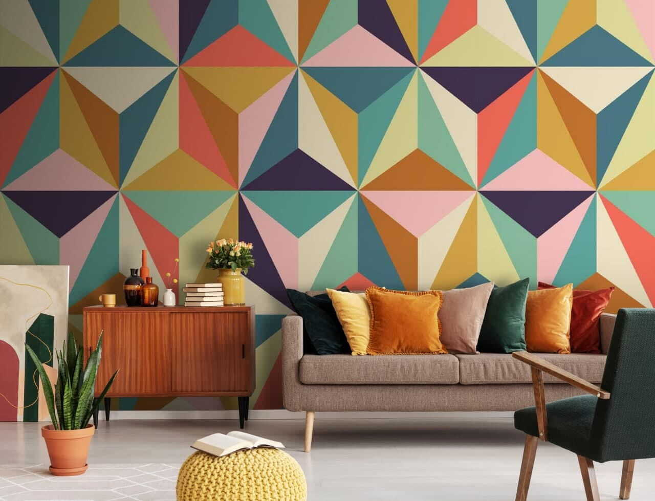 Wall Mural Photo Wallpaper Retro patterns Nr. u51615 | Uwalls