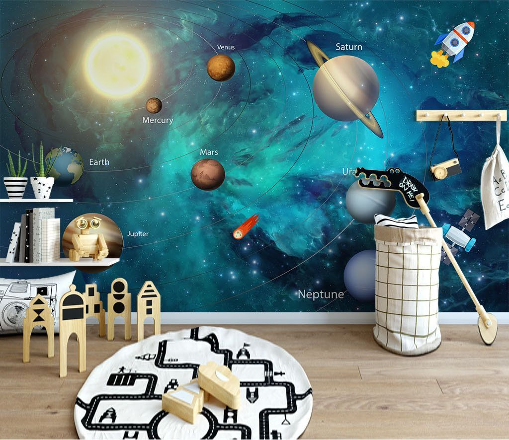Wall mural Solar system | Uwalls.com
