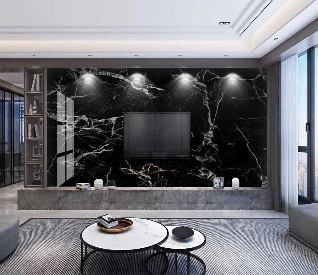 Murales Mármol negro Profundidad nr. u32084 - Uwalls.co.uk