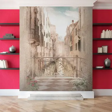 Wall mural Balcony, Italian street | Uwalls.com