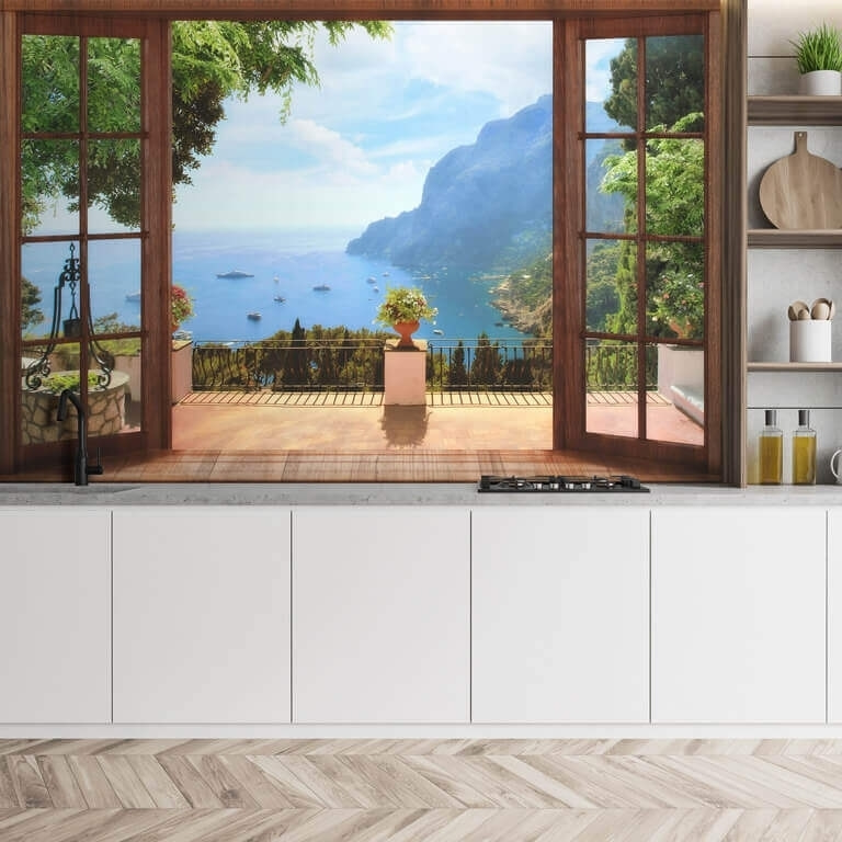 Wall Mural Photo Wallpaper Water, sky e cloud Nr. u18229 | Uwalls