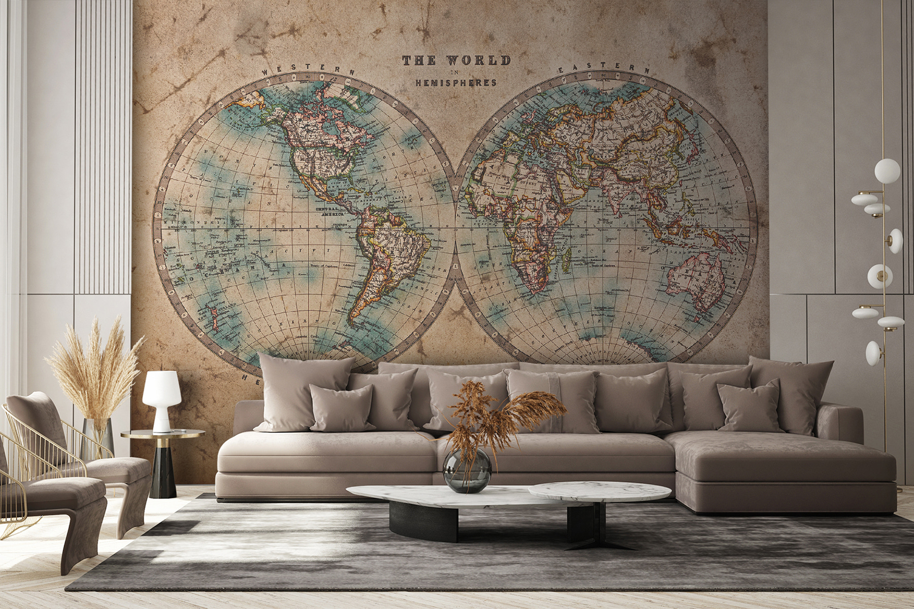 Wall Mural Photo Wallpaper World, map e atlas Nr. u37860 | Uwalls