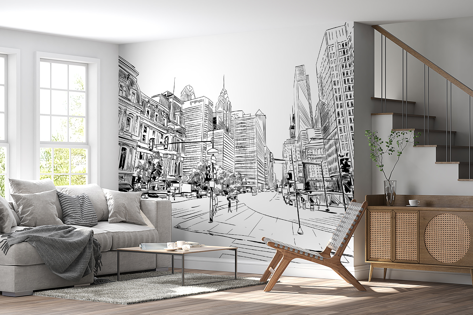 Wall Mural Photo Wallpaper Building, daytime e skyscraper Nr. u51069 ...