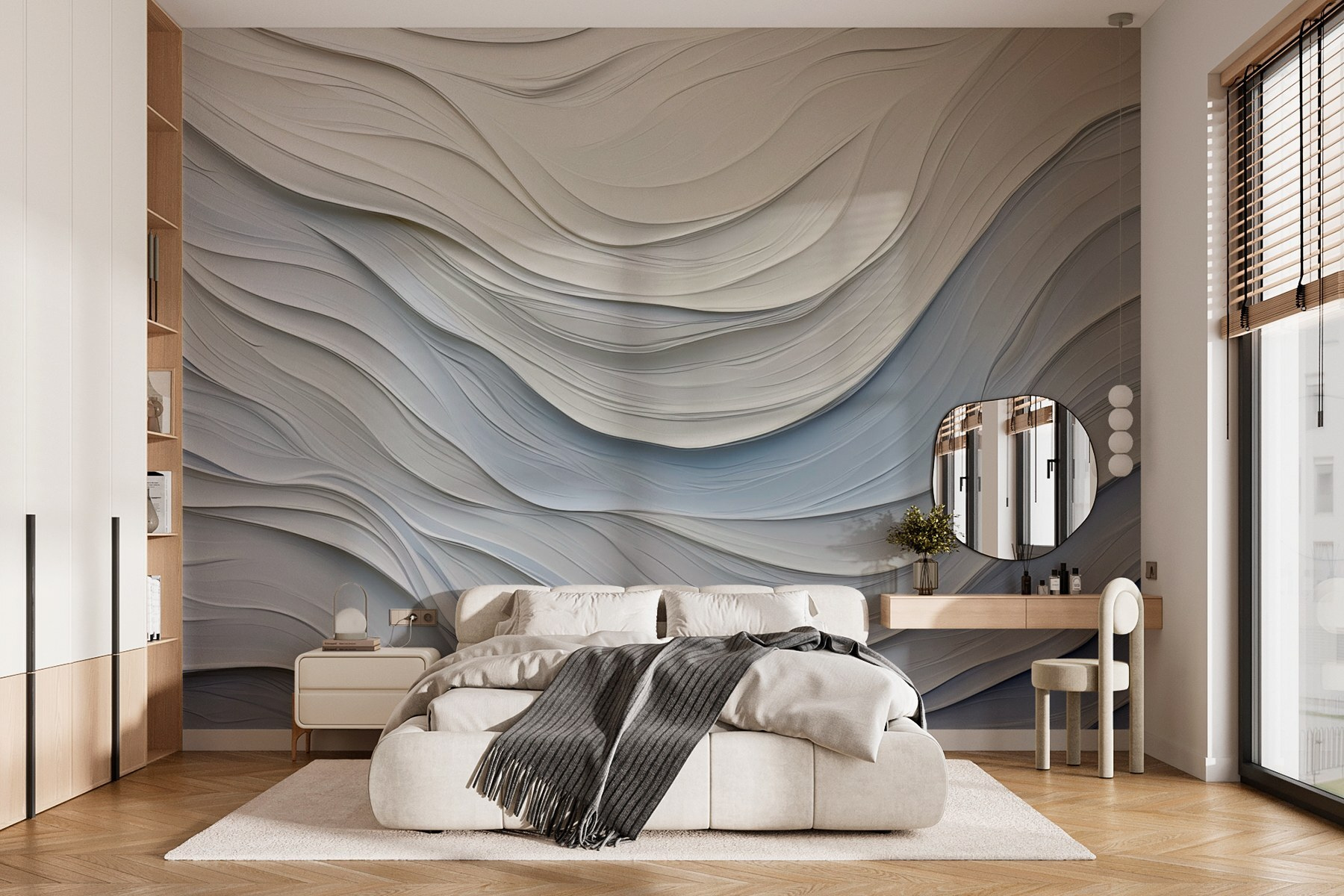 Wall Mural Photo Wallpaper Wavy abstraction Nr. w02889 | Uwalls