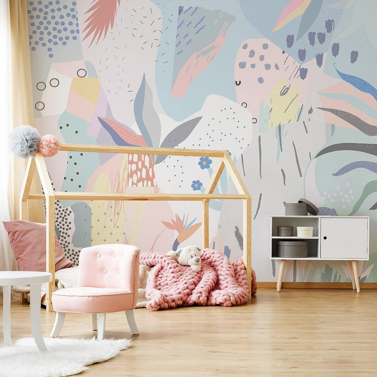 Wall Mural Peel and Stick Wallpaper Multi-colored patterns Nr. u72214 ...