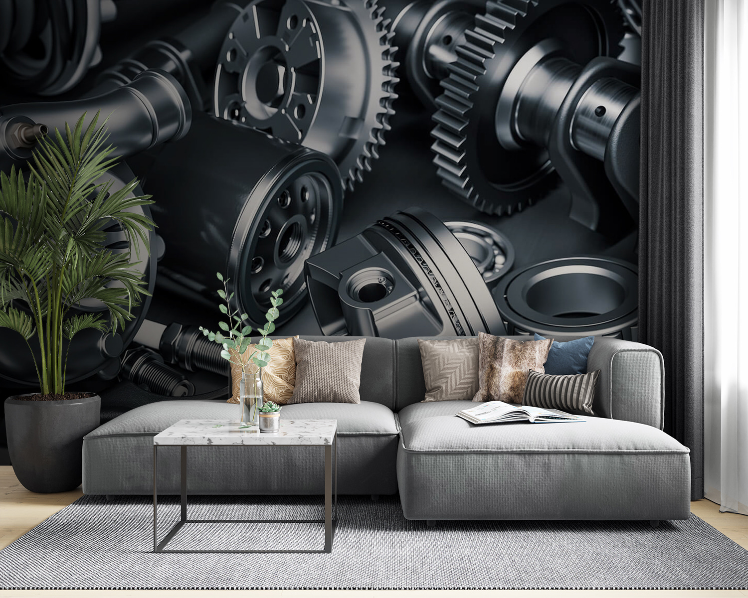 Wall Mural Photo Wallpaper Automotive tire, product e automotive design ...