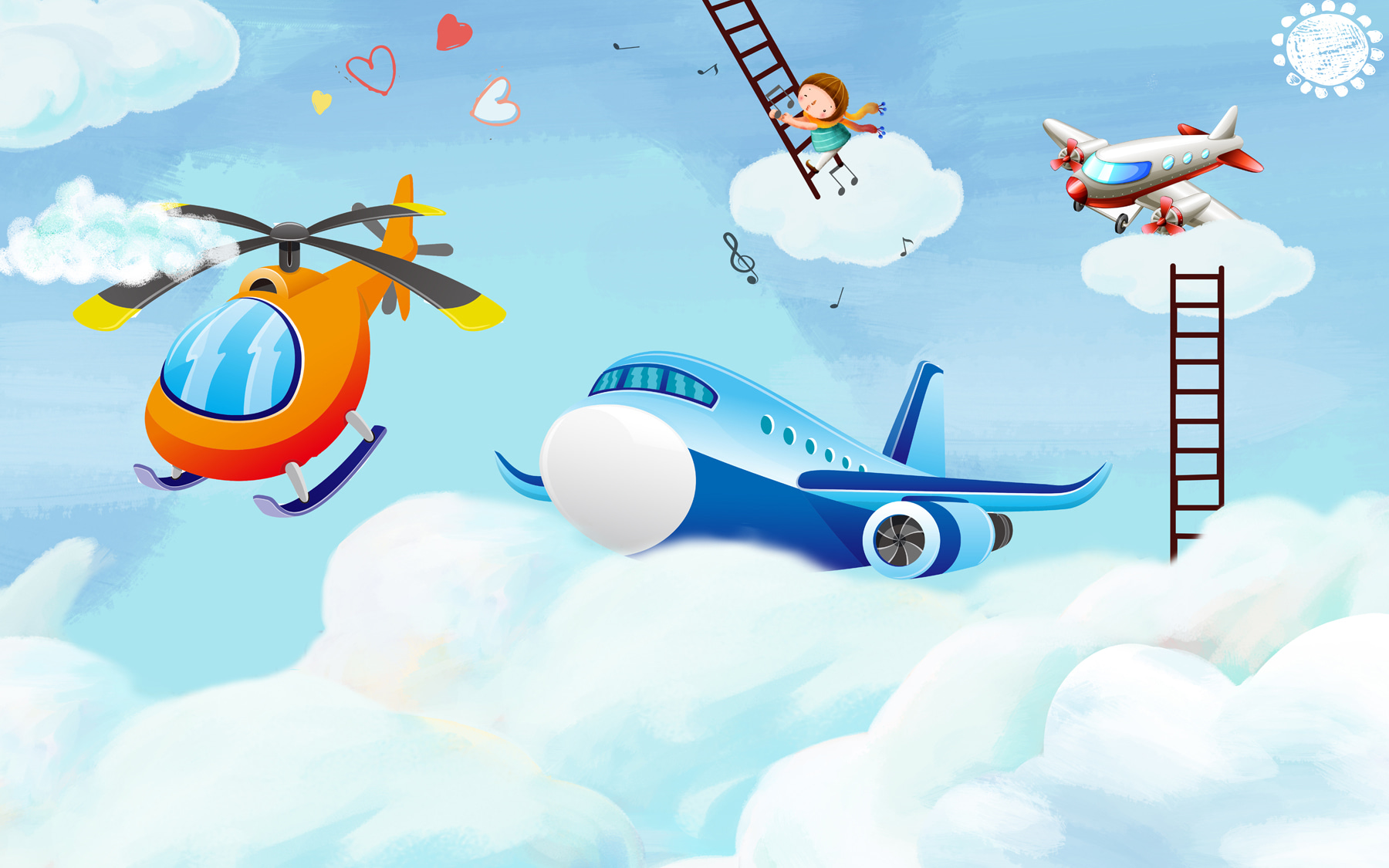 Wall mural Sky, aircraft e product | Uwalls.com