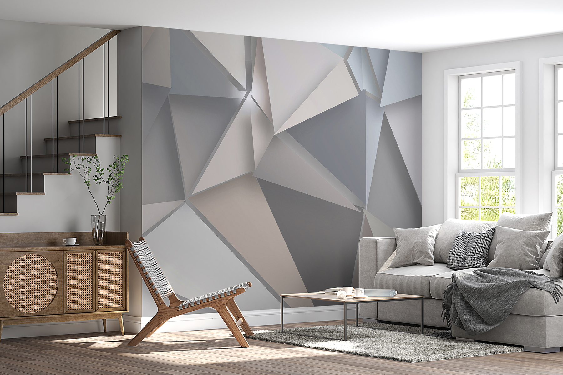 Wall Mural Photo Wallpaper Sharp edges, abstraction Nr. u42871 | Uwalls