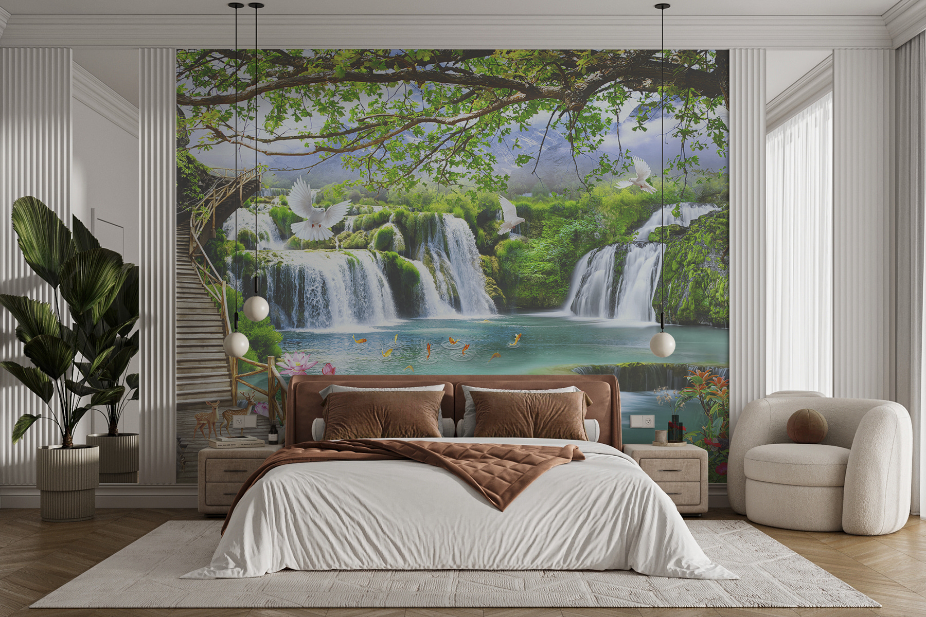 Wall Mural Photo Wallpaper Water, plant and water resources Nr. u11152 ...