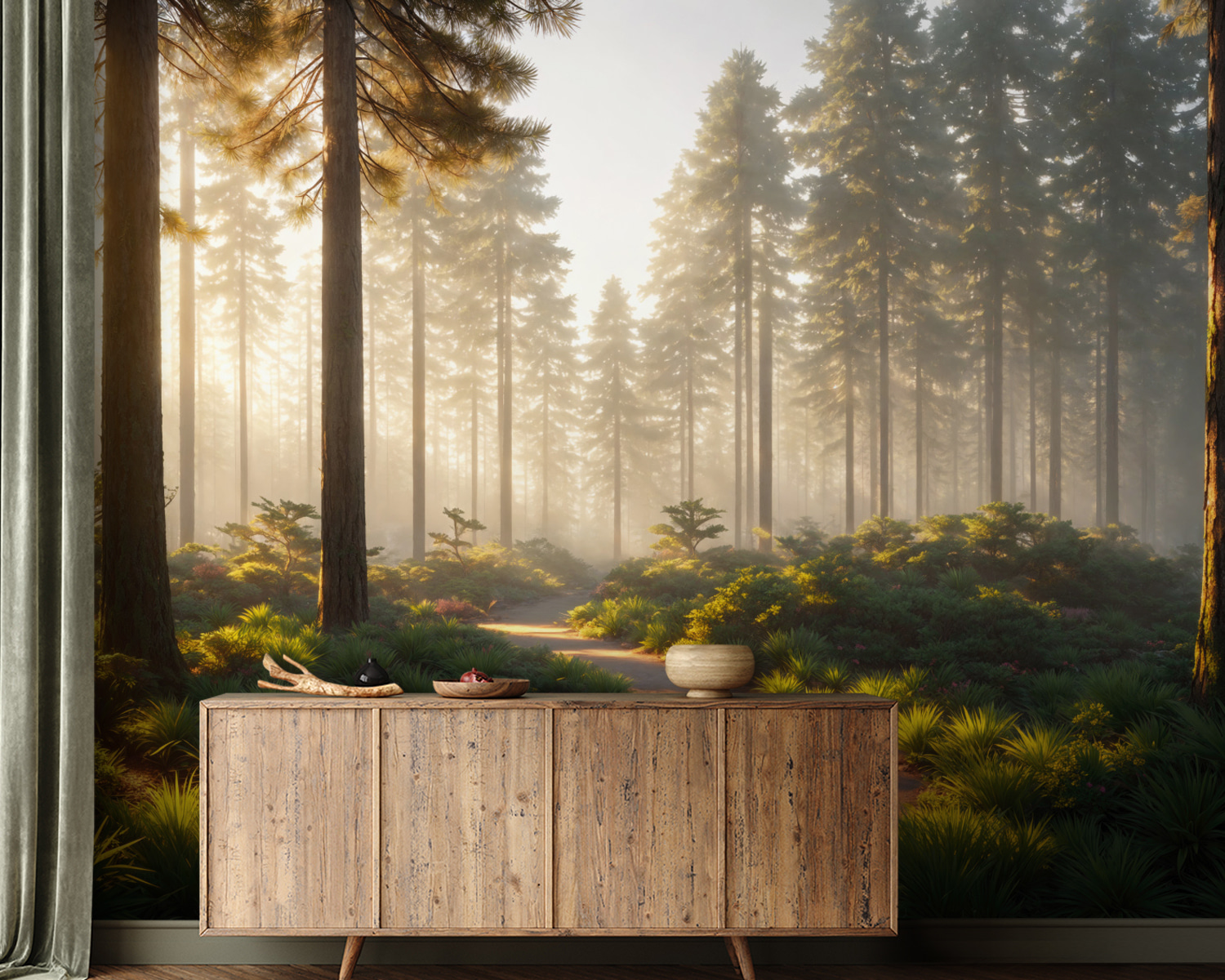 Wall Mural Photo Wallpaper Forest path Nr. u94531 | Uwalls.com