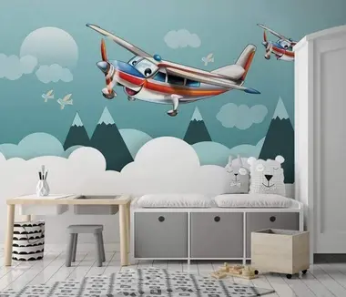 Wall mural Aircraft, vehicle e airplane | Uwalls.com