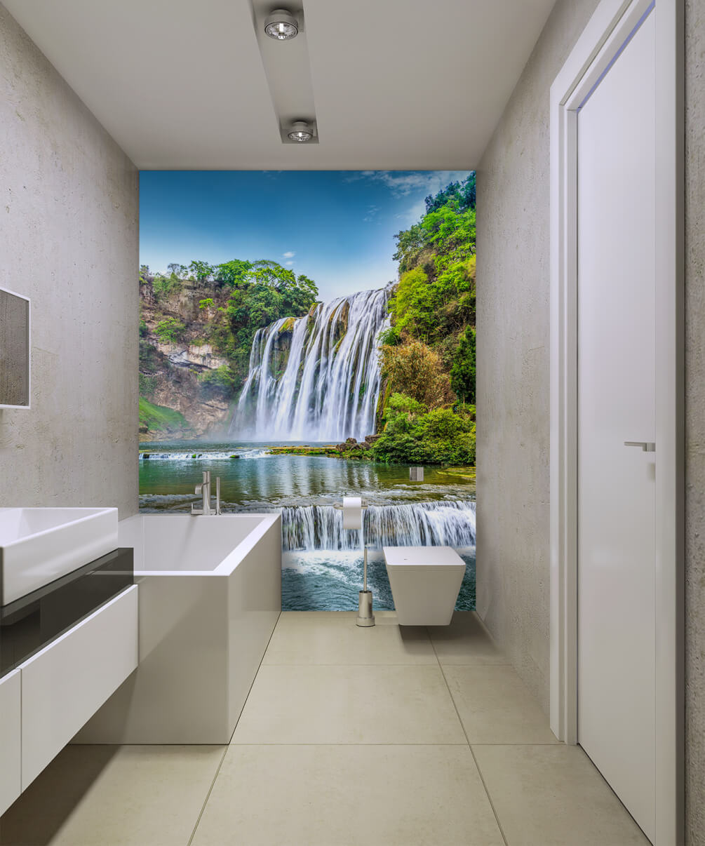 Wall Mural Photo Wallpaper Cascades of waterfalls Nr. u12111 | Uwalls.com