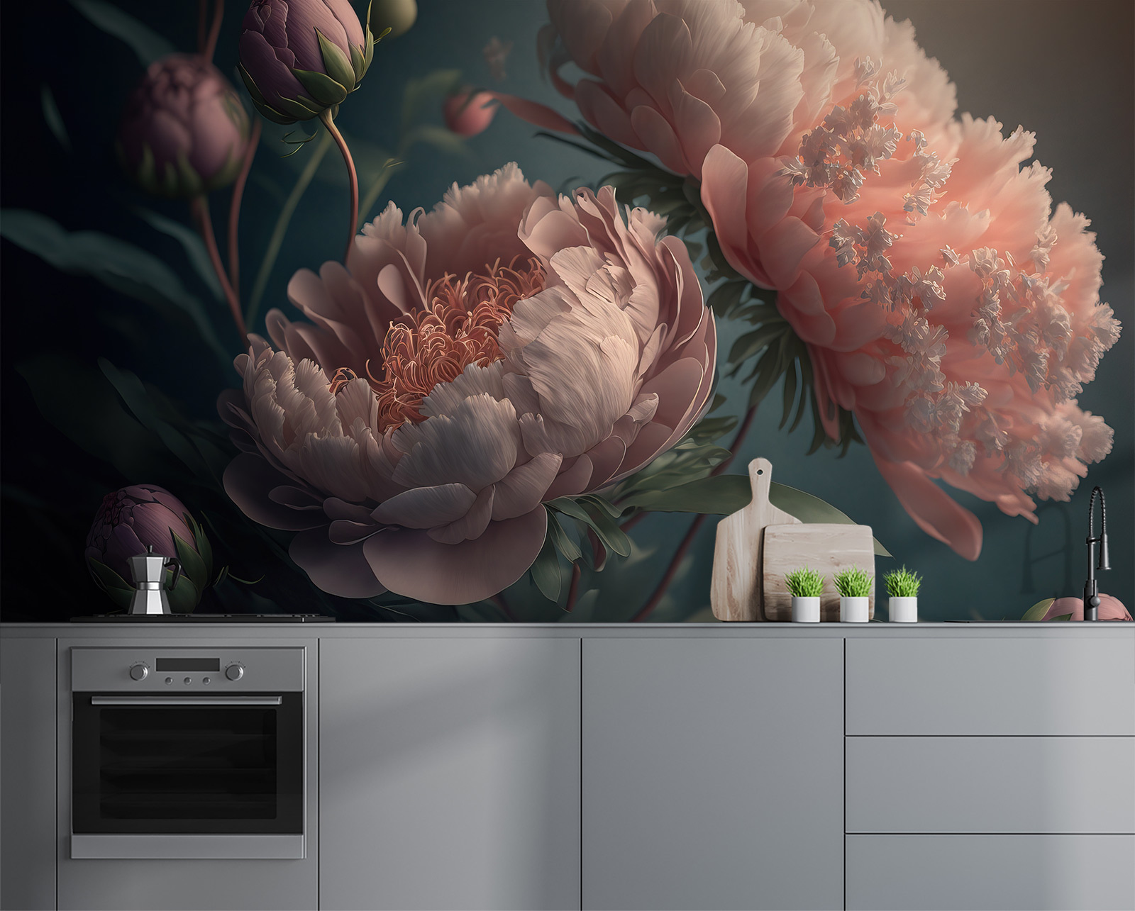 Wall Mural Photo Wallpaper Twilight flowers Nr. u96633 | Uwalls