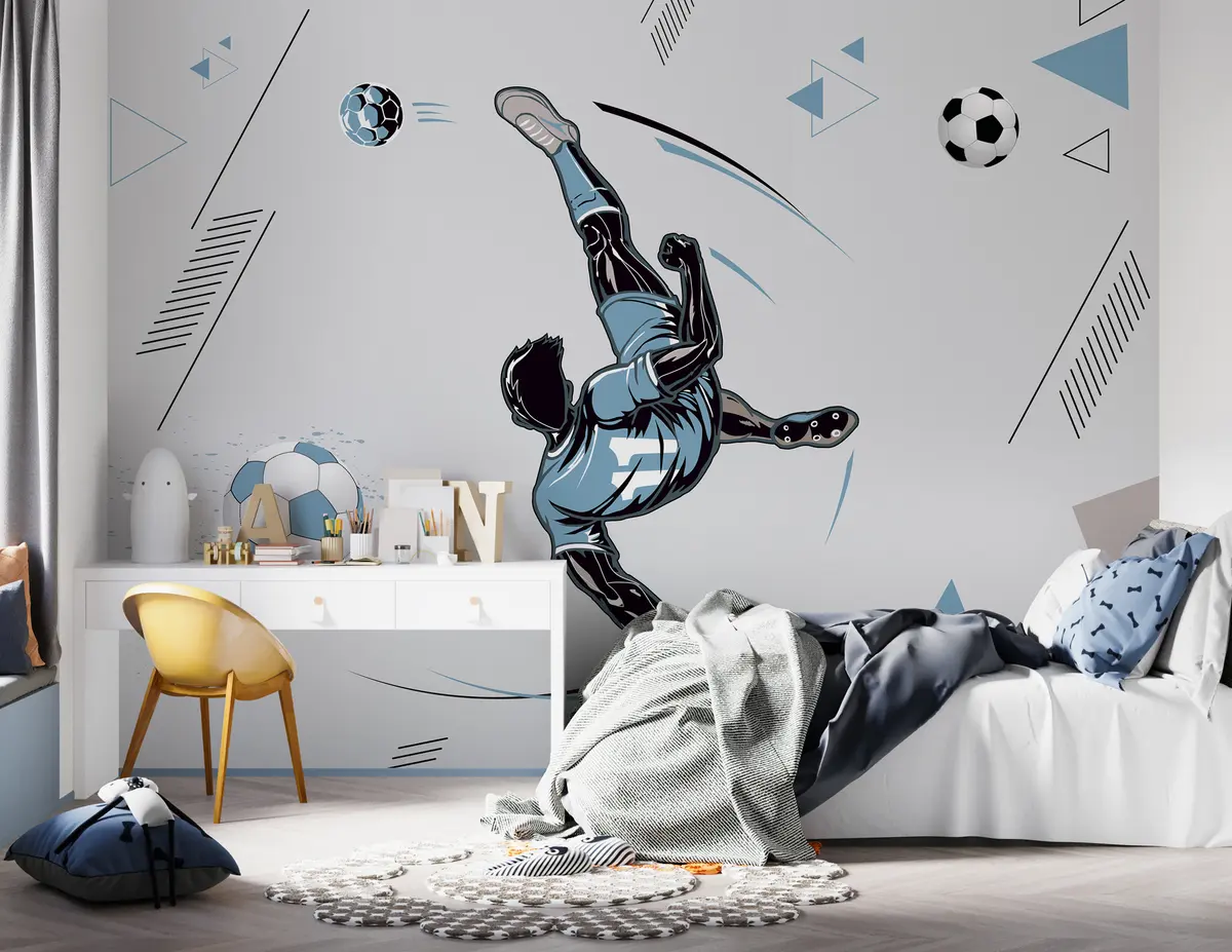 Wall Mural Photo Wallpaper Soccer player Nr. u98736 | Uwalls