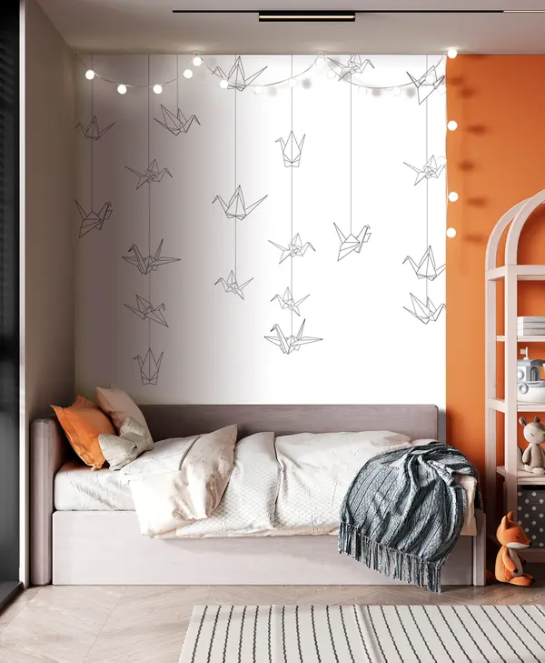 Wall Mural Photo Wallpaper Origami cranes Nr. u98953v1 | Uwalls