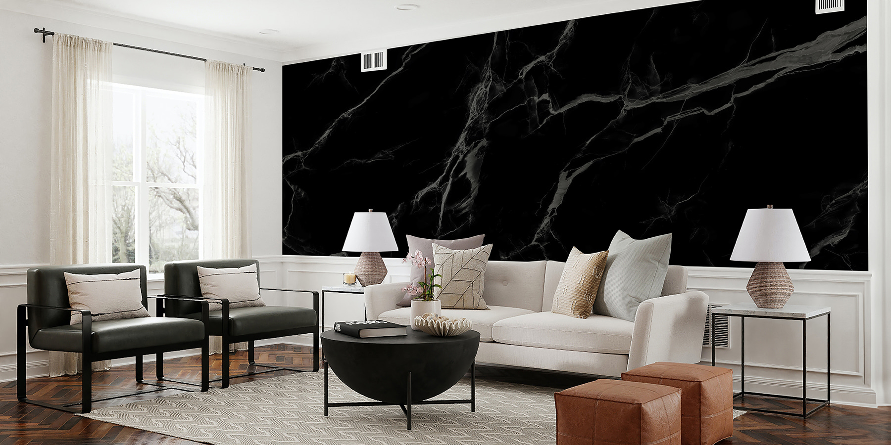 Wall Mural Photo Wallpaper Black streaks Nr. u42049v4 | Uwalls