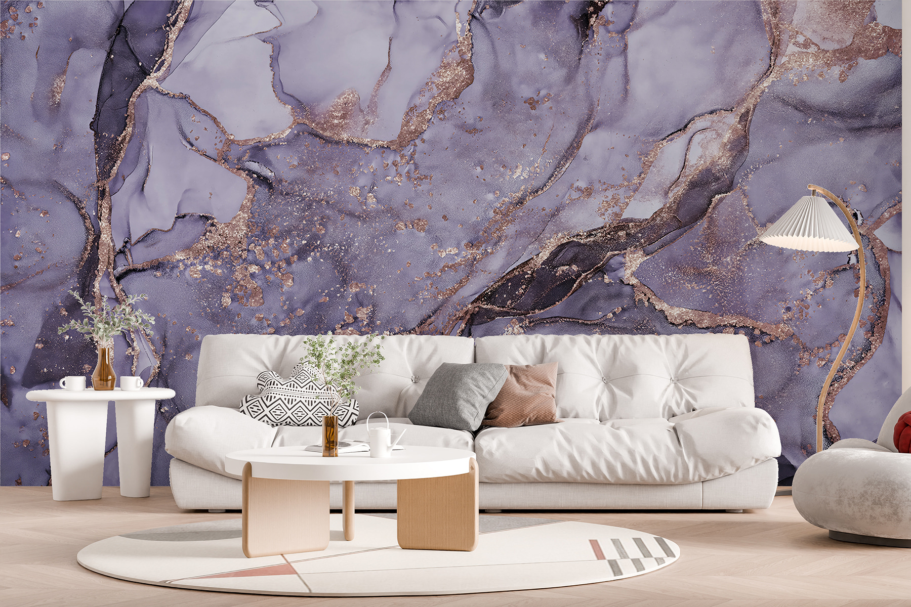 Wall Mural Photo Wallpaper Violet marble Nr. u93578v4 | Uwalls